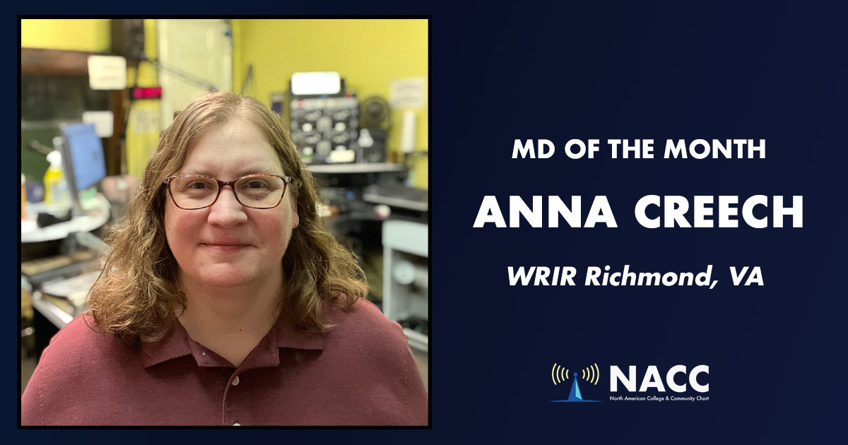 MD of the Month | Anna Creech, WRIR Richmond
